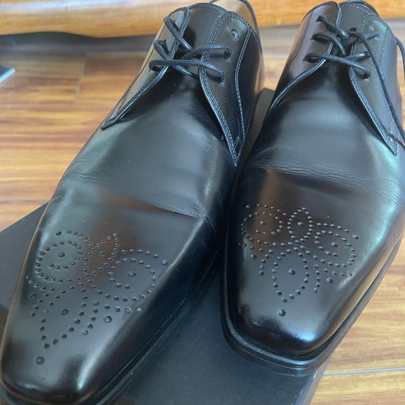 Magnanni | Shoes | Magnanni For Saks 5th Mens Black Leather Shoes ...